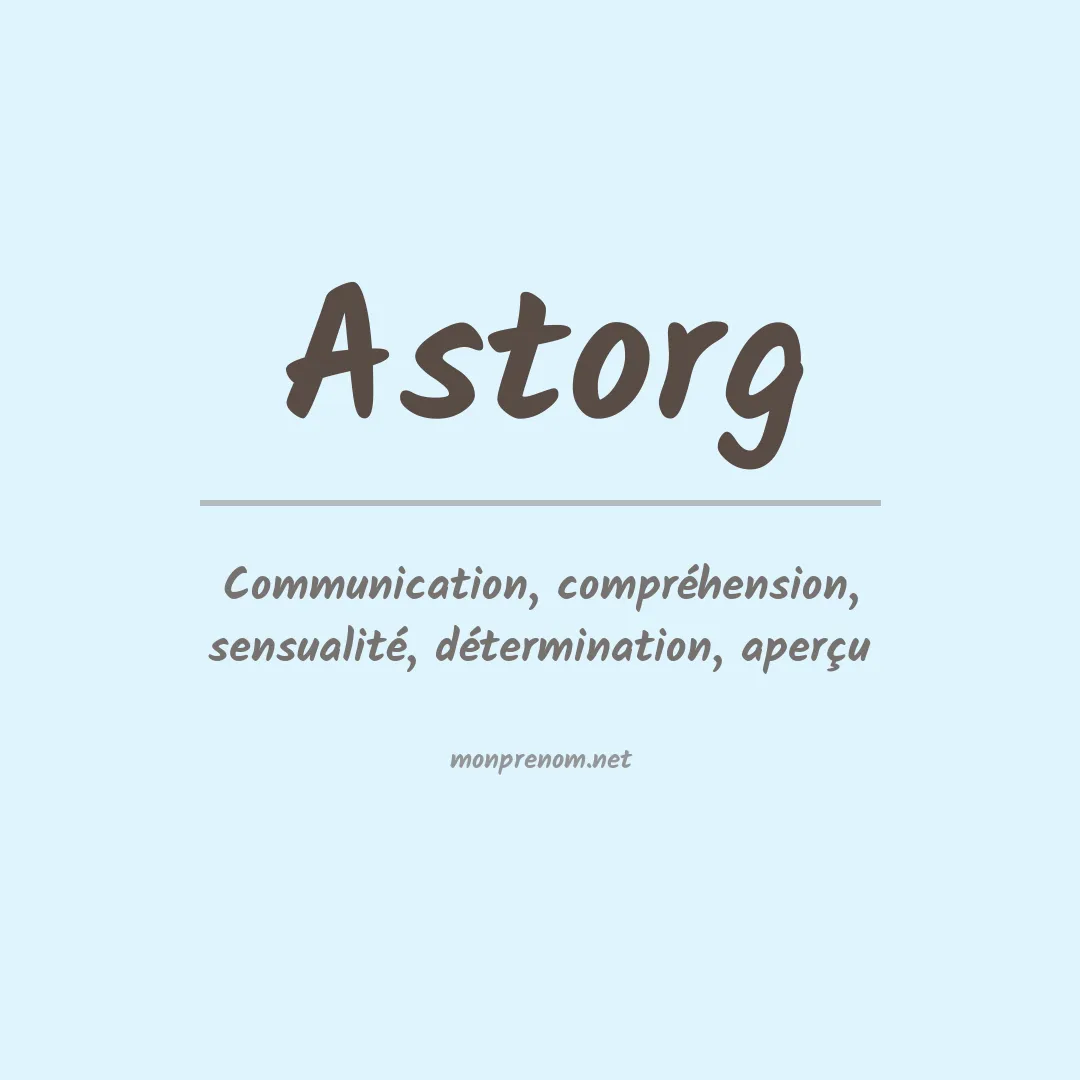 Signification du Prénom Astorg