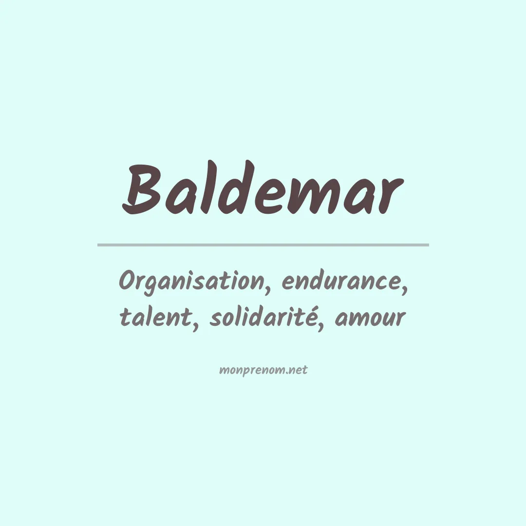 Signification du Prénom Baldemar