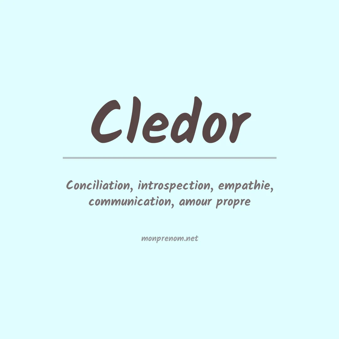 Signification du Prénom Cledor