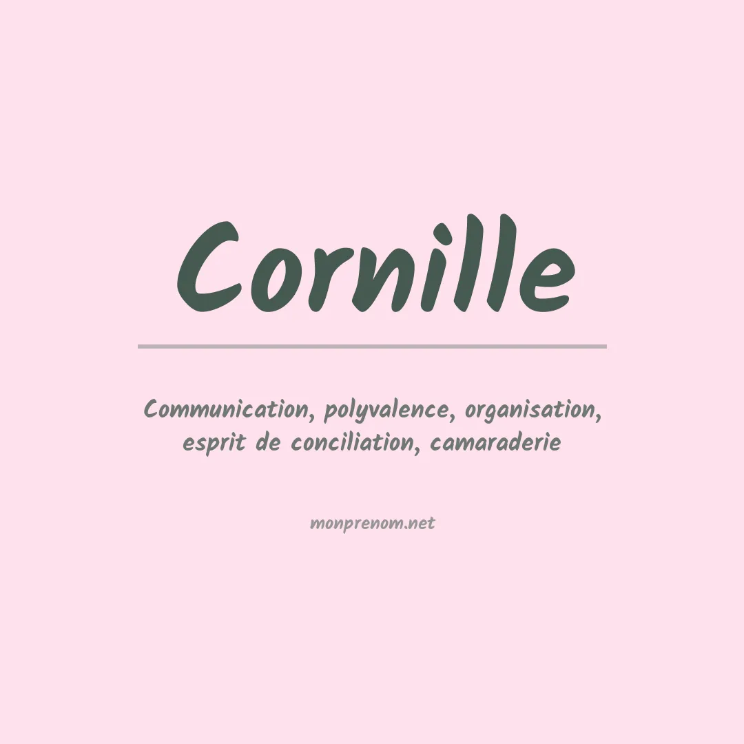 Signification du Prénom Cornille
