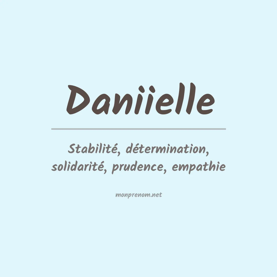 Signification du Prénom Daniielle