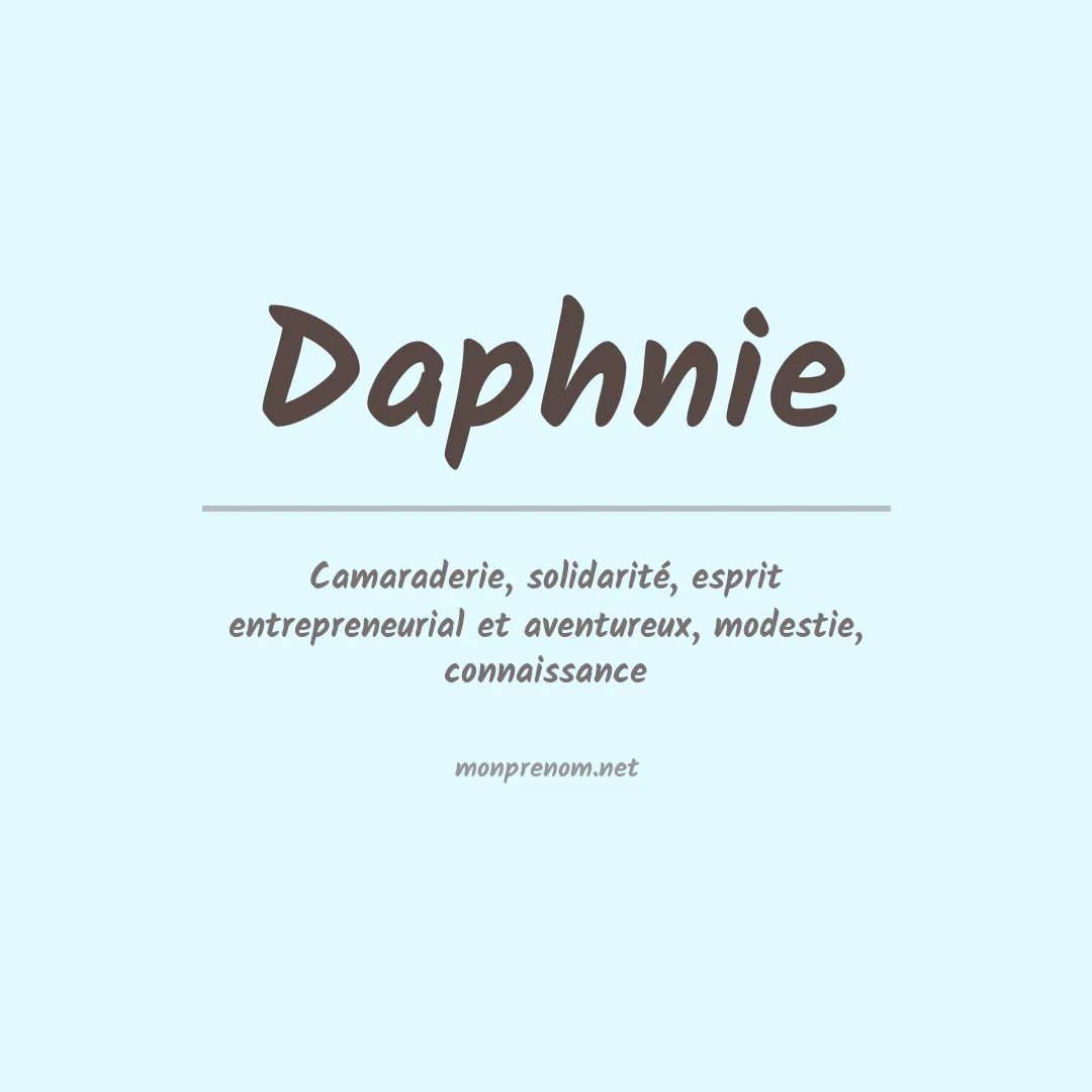 Signification du Prénom Daphnie