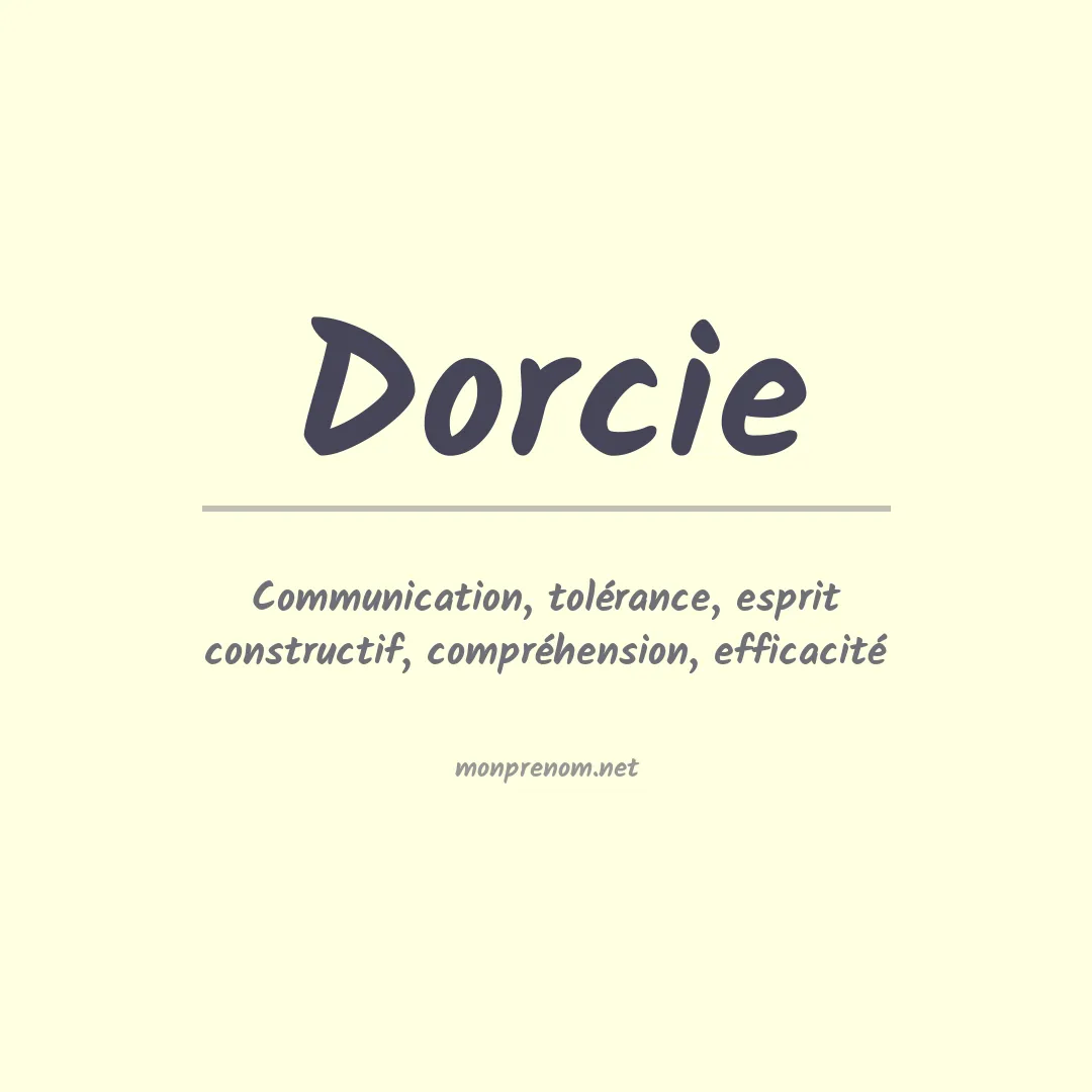 Signification du Prénom Dorcie