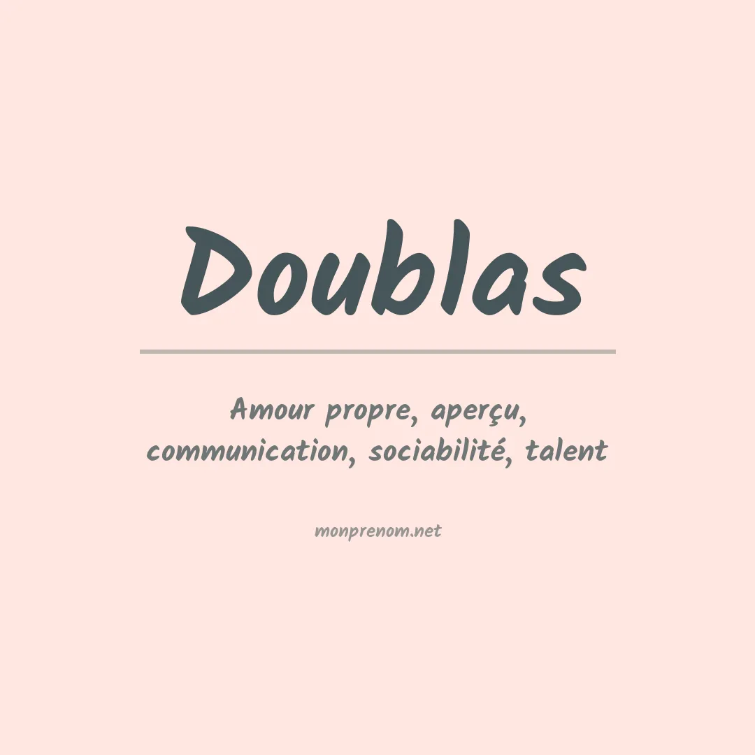 Signification du Prénom Doublas
