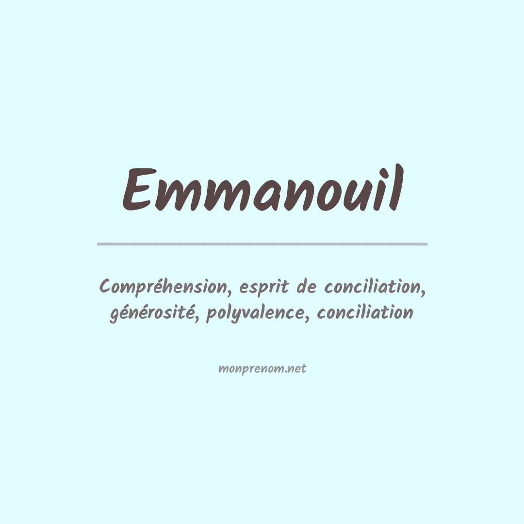 Signification du Prénom Emmanouil