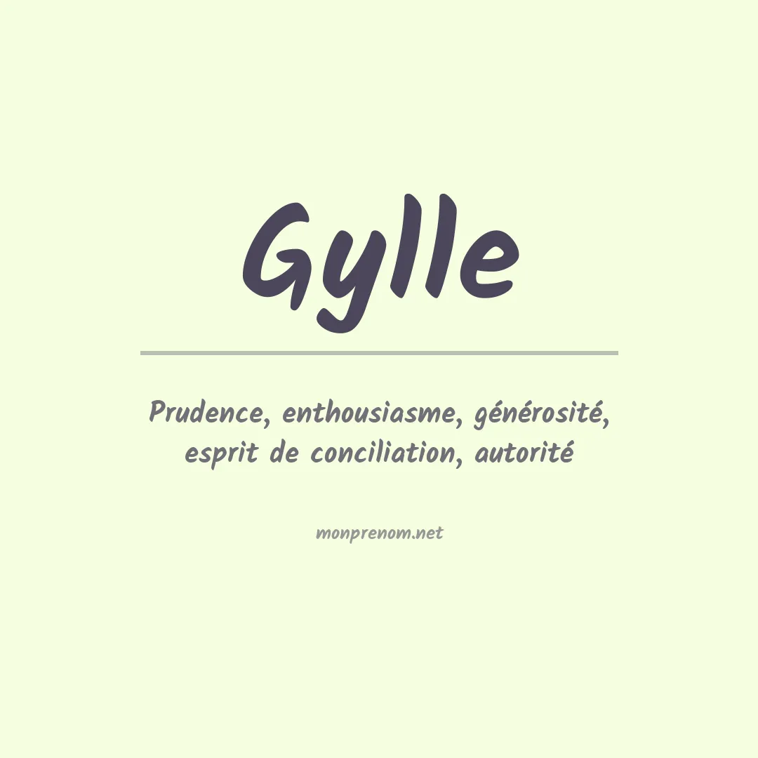 Signification du Prénom Gylle