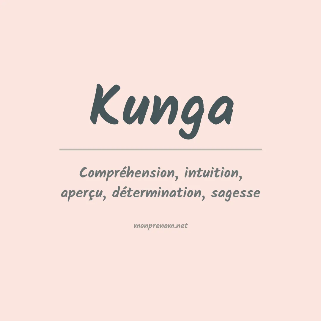 Signification du Prénom Kunga
