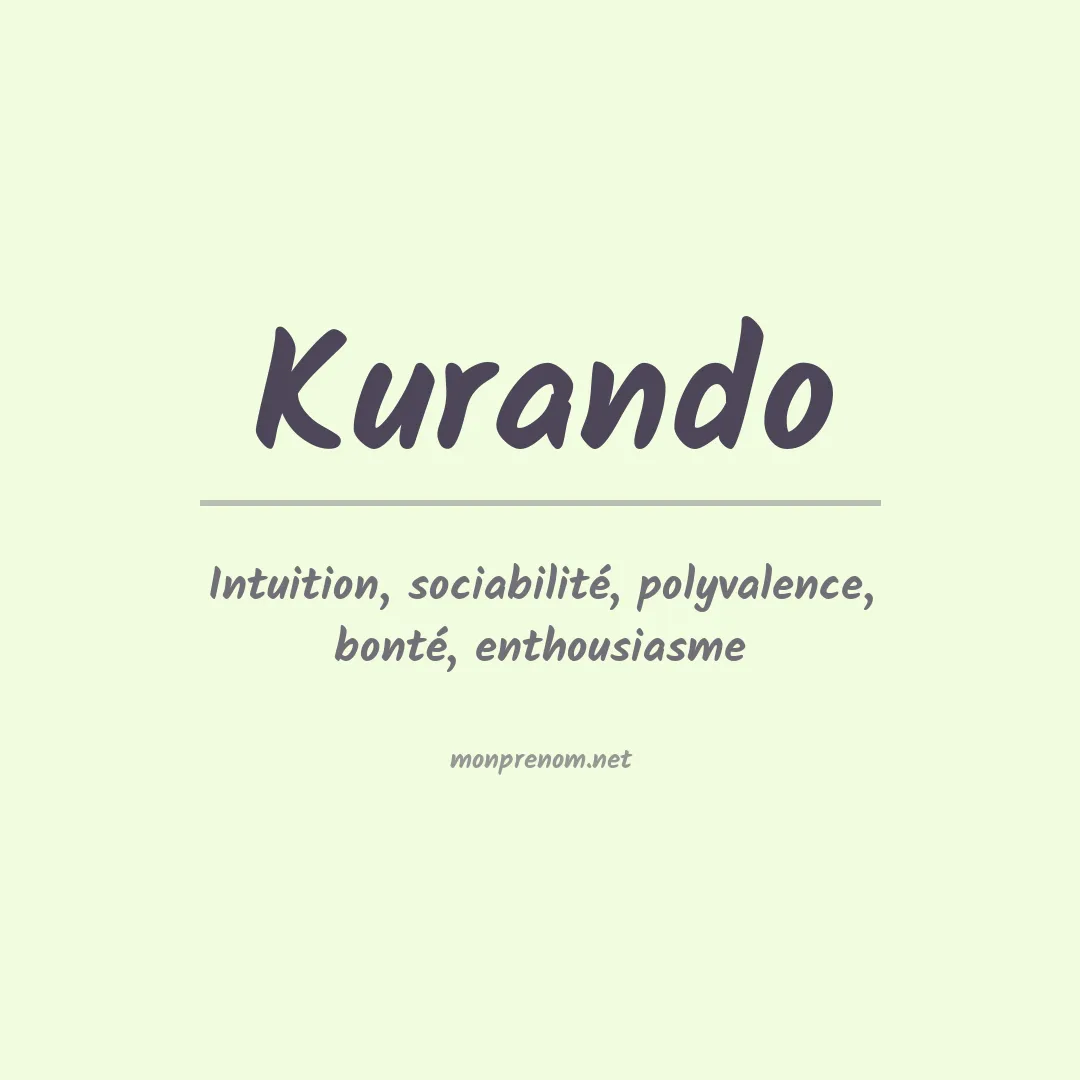 Signification du Prénom Kurando