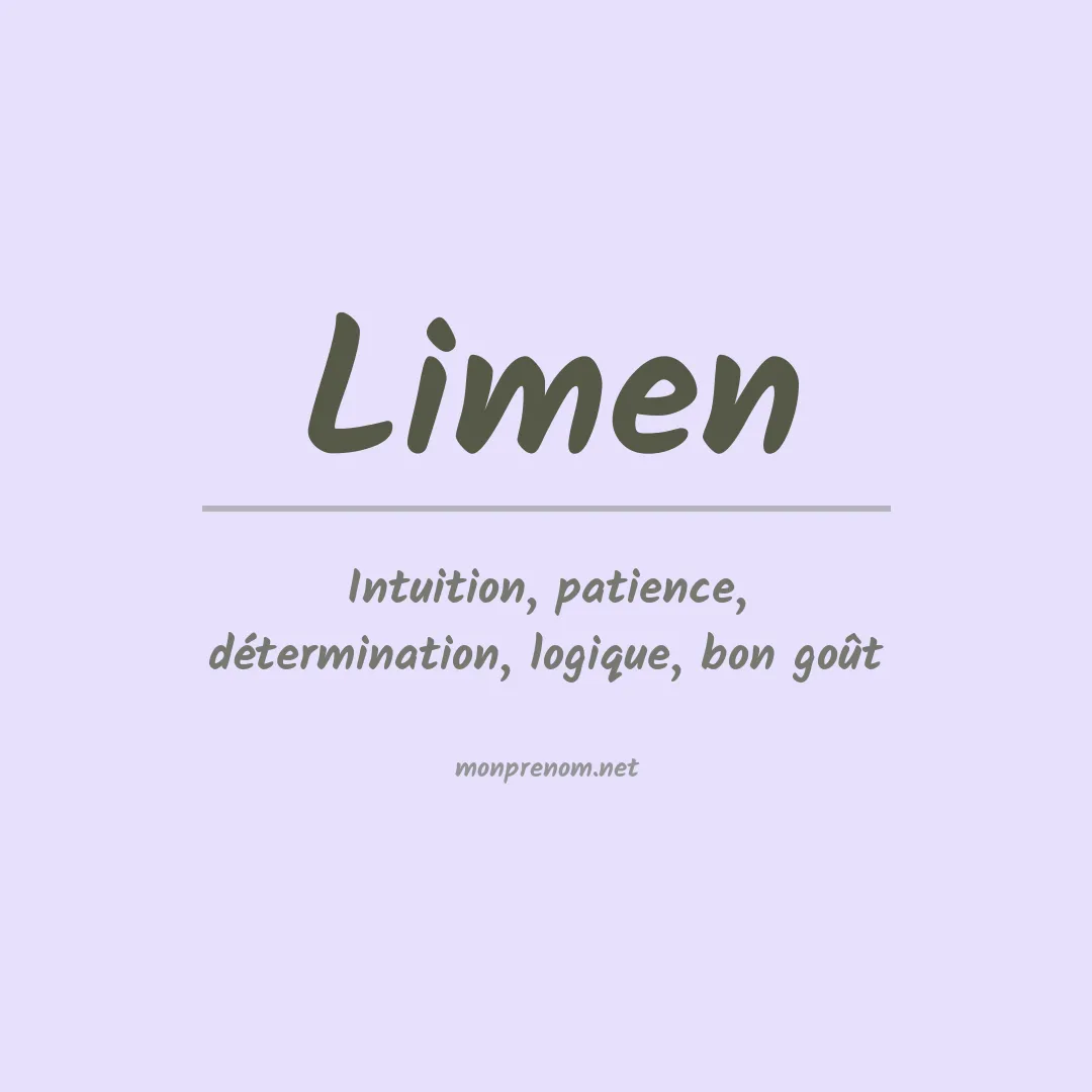 Signification du Prénom Limen