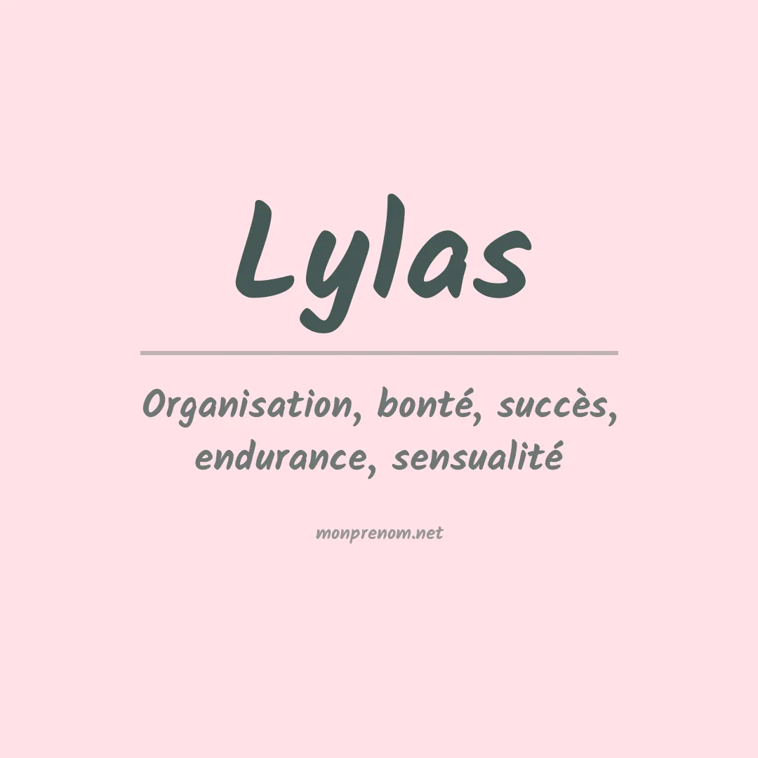 Signification du Prénom Lylas