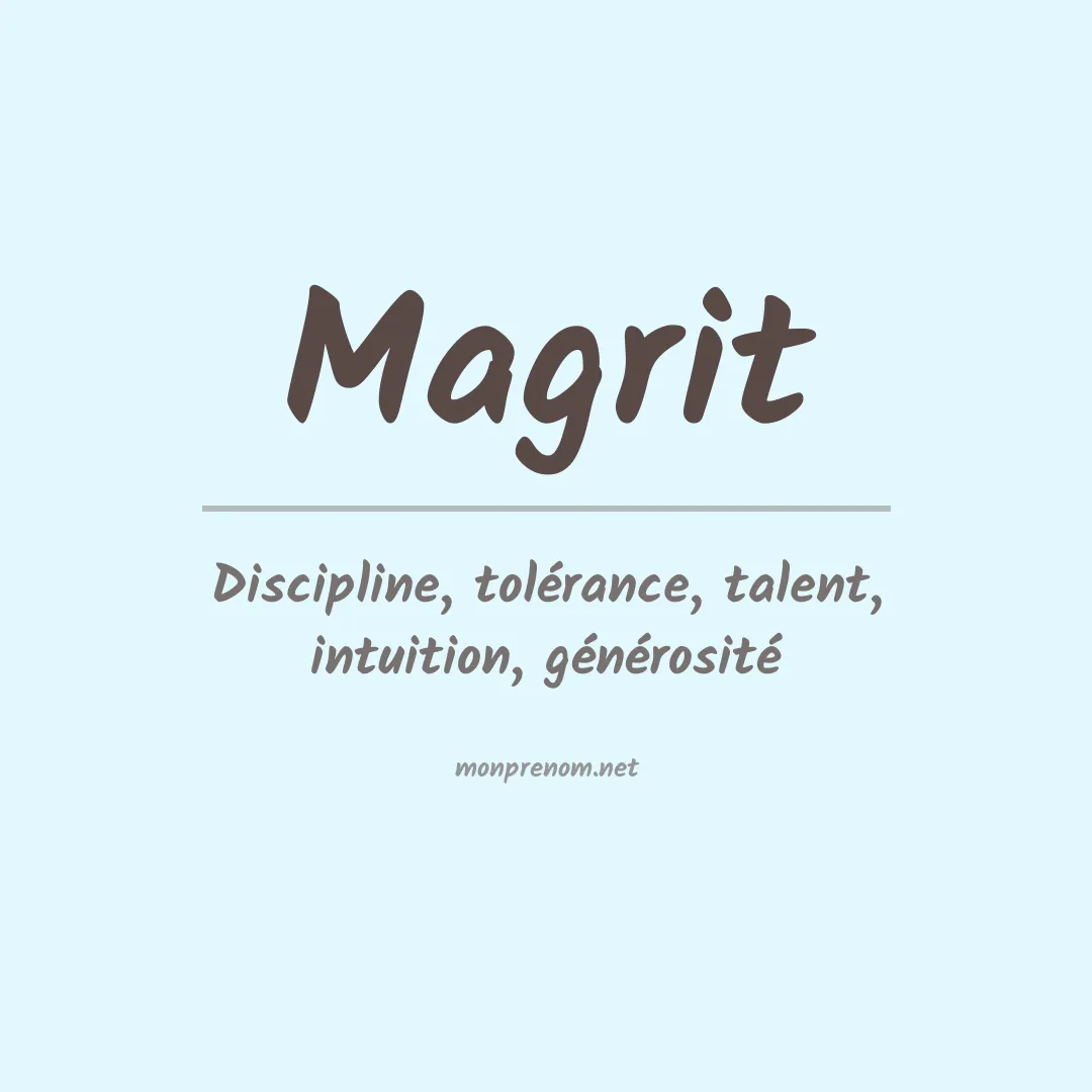 Signification du Prénom Magrit