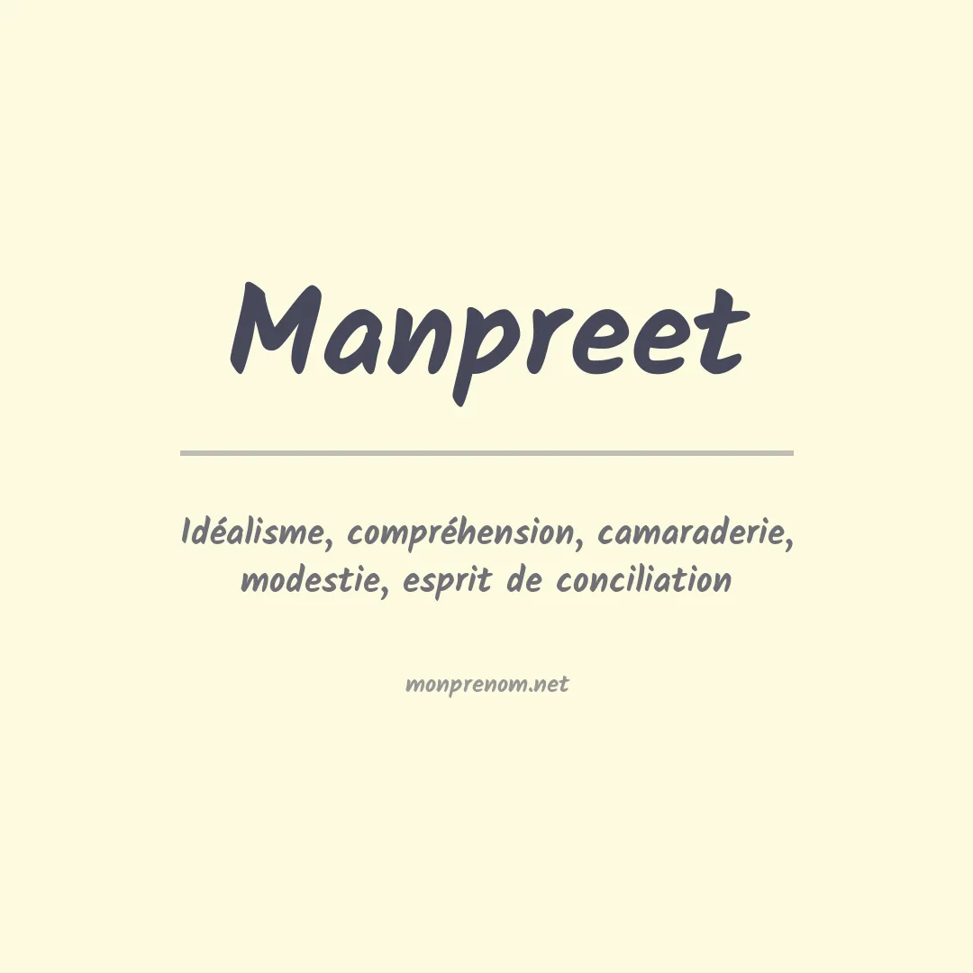 Signification du Prénom Manpreet