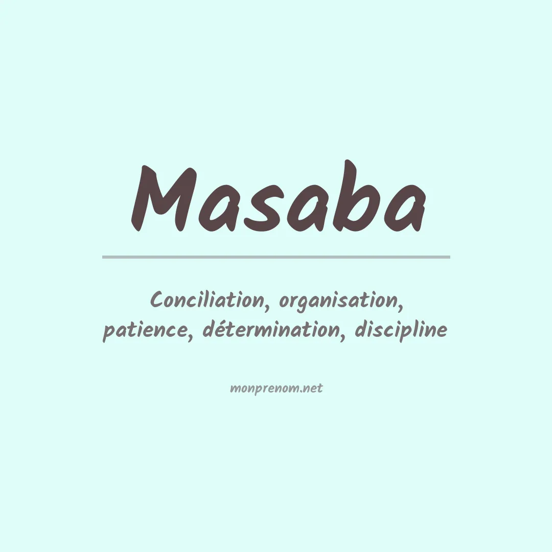 Signification du Prénom Masaba
