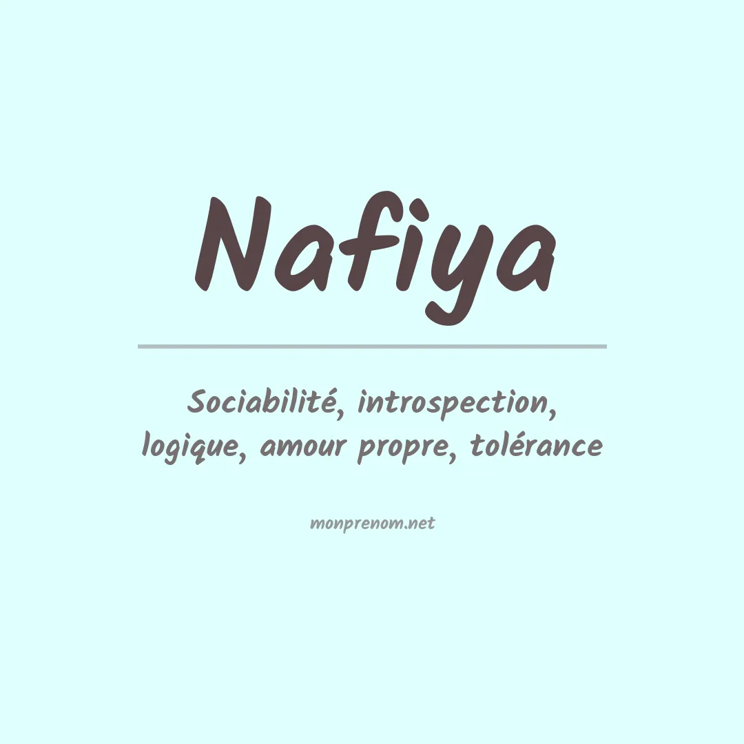 Signification du Prénom Nafiya