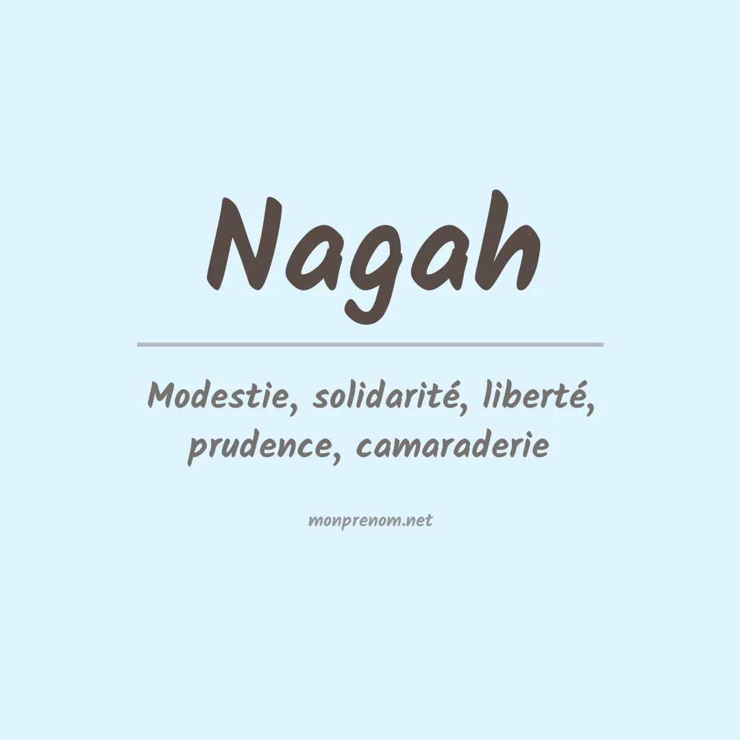 Signification du Prénom Nagah