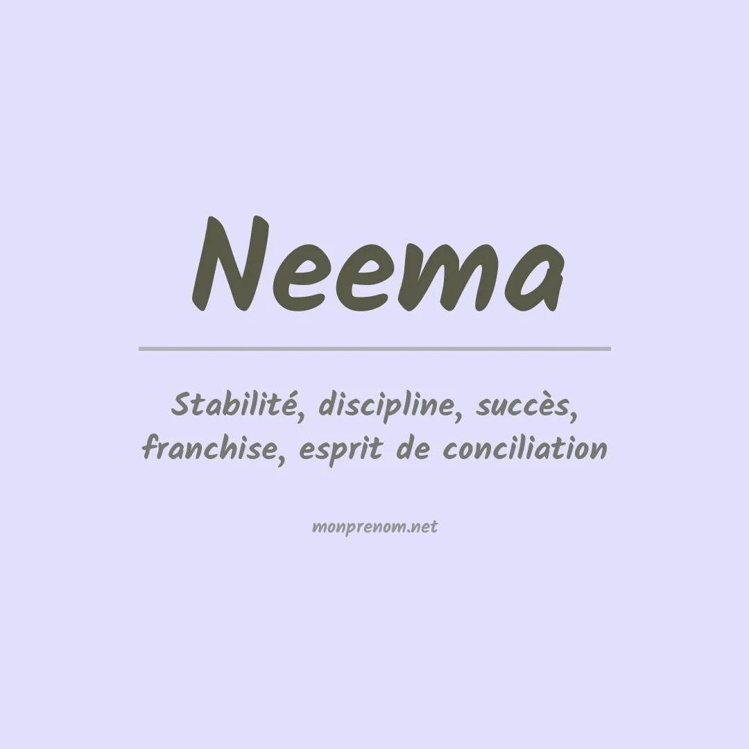 Signification du Prénom Neema