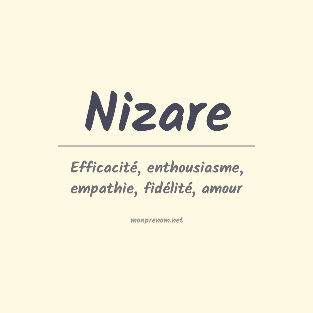 Signification du Prénom Nizare