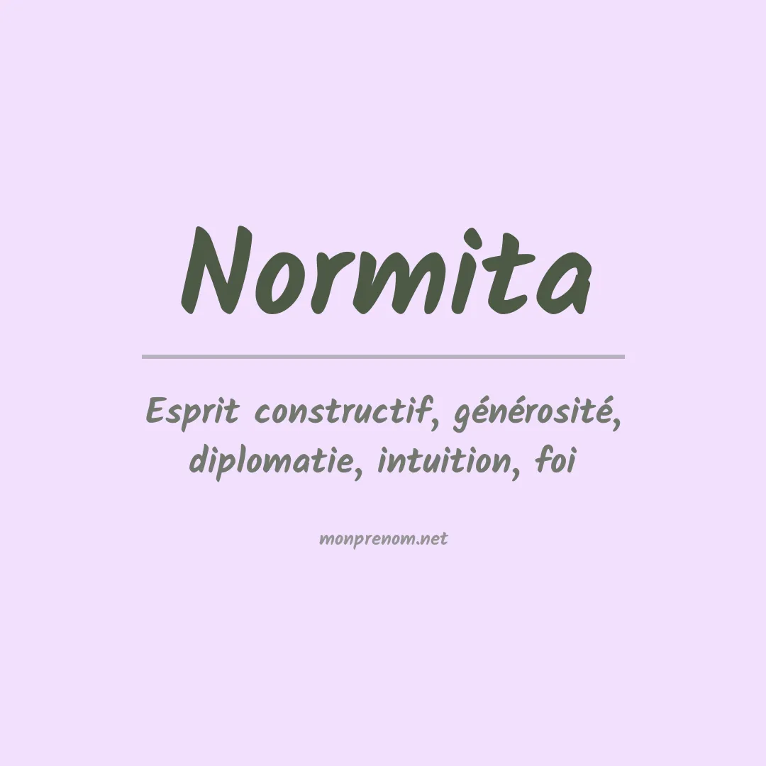 Signification du Prénom Normita