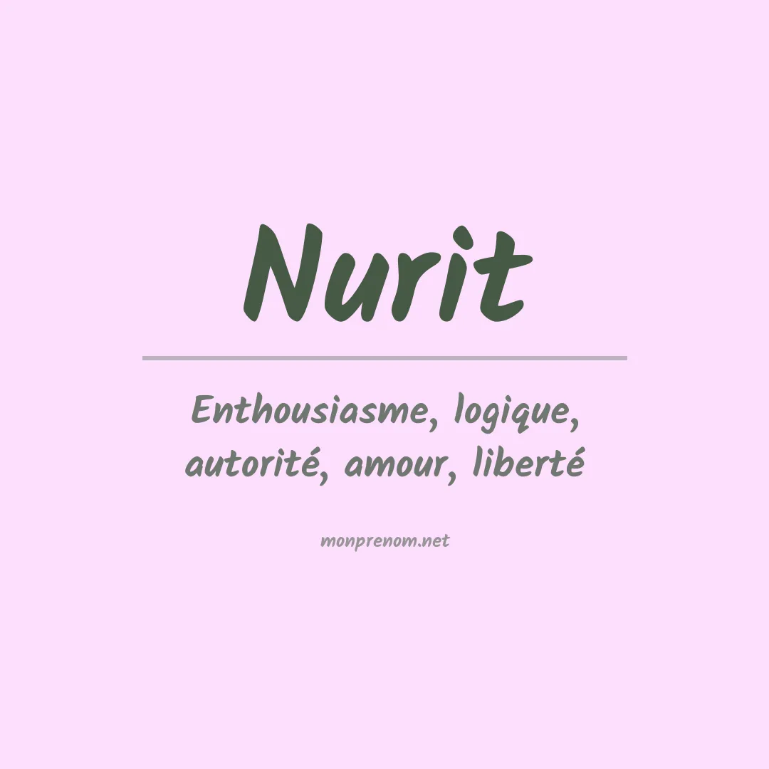 Signification du Prénom Nurit