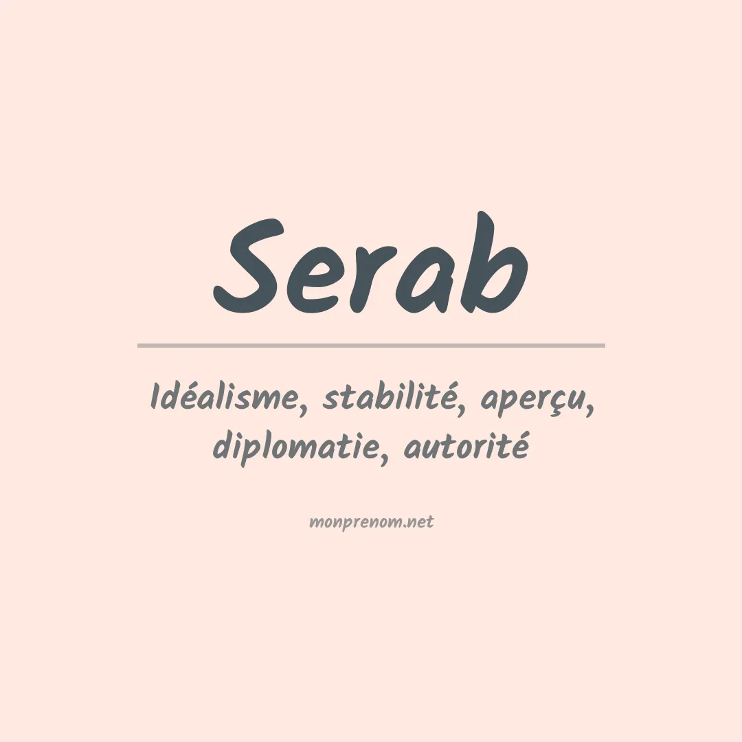 Signification du Prénom Serab