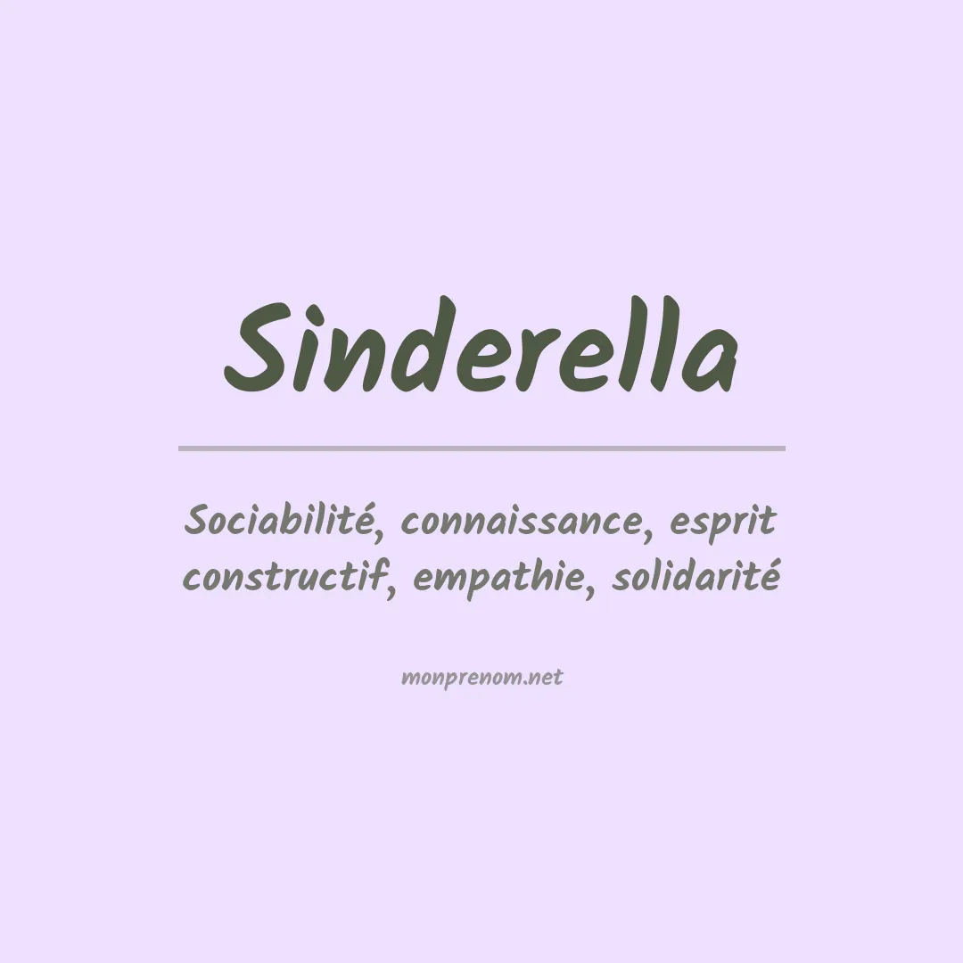 Signification du Prénom Sinderella