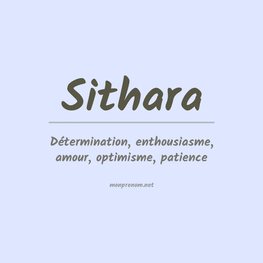 Signification du Prénom Sithara