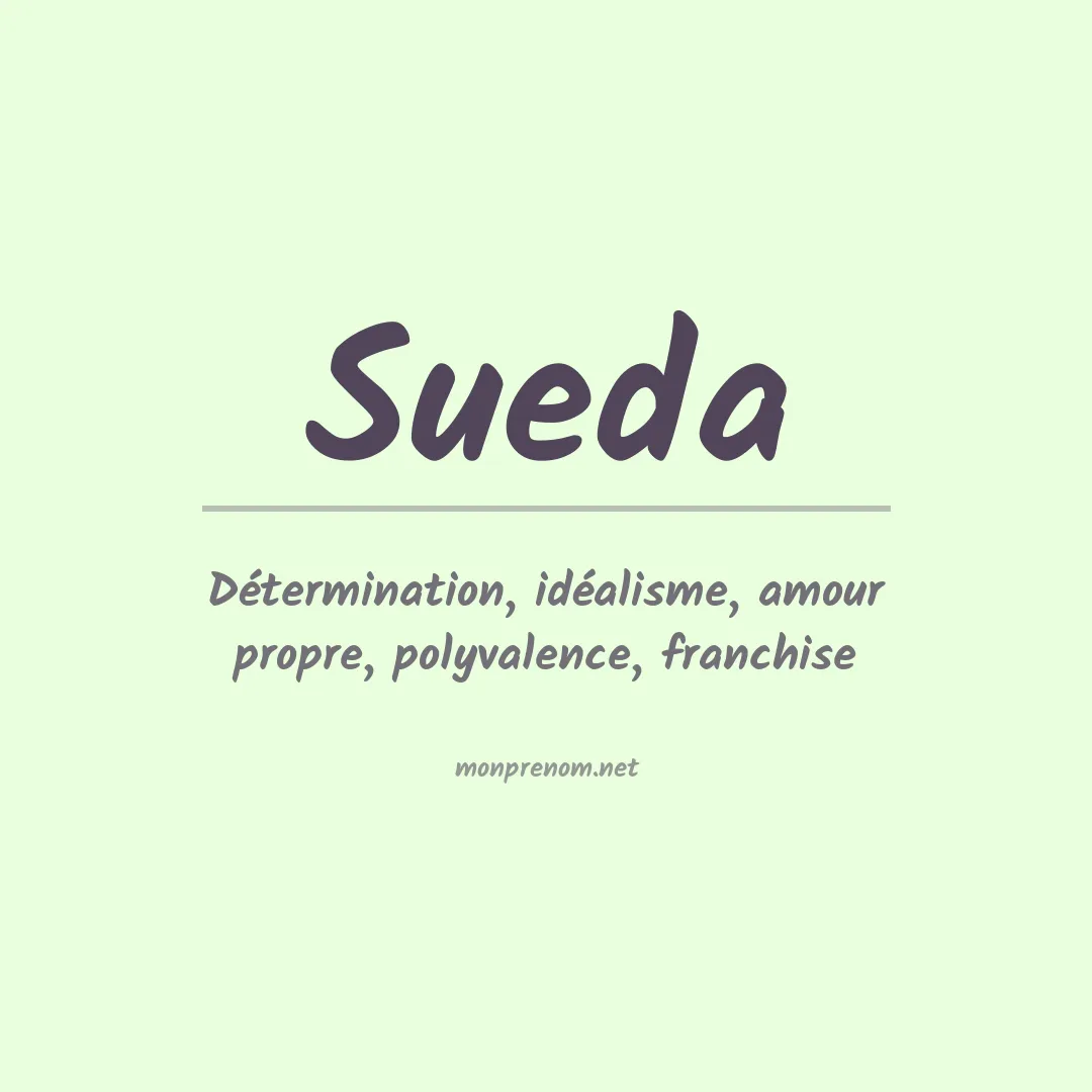Signification du Prénom Sueda