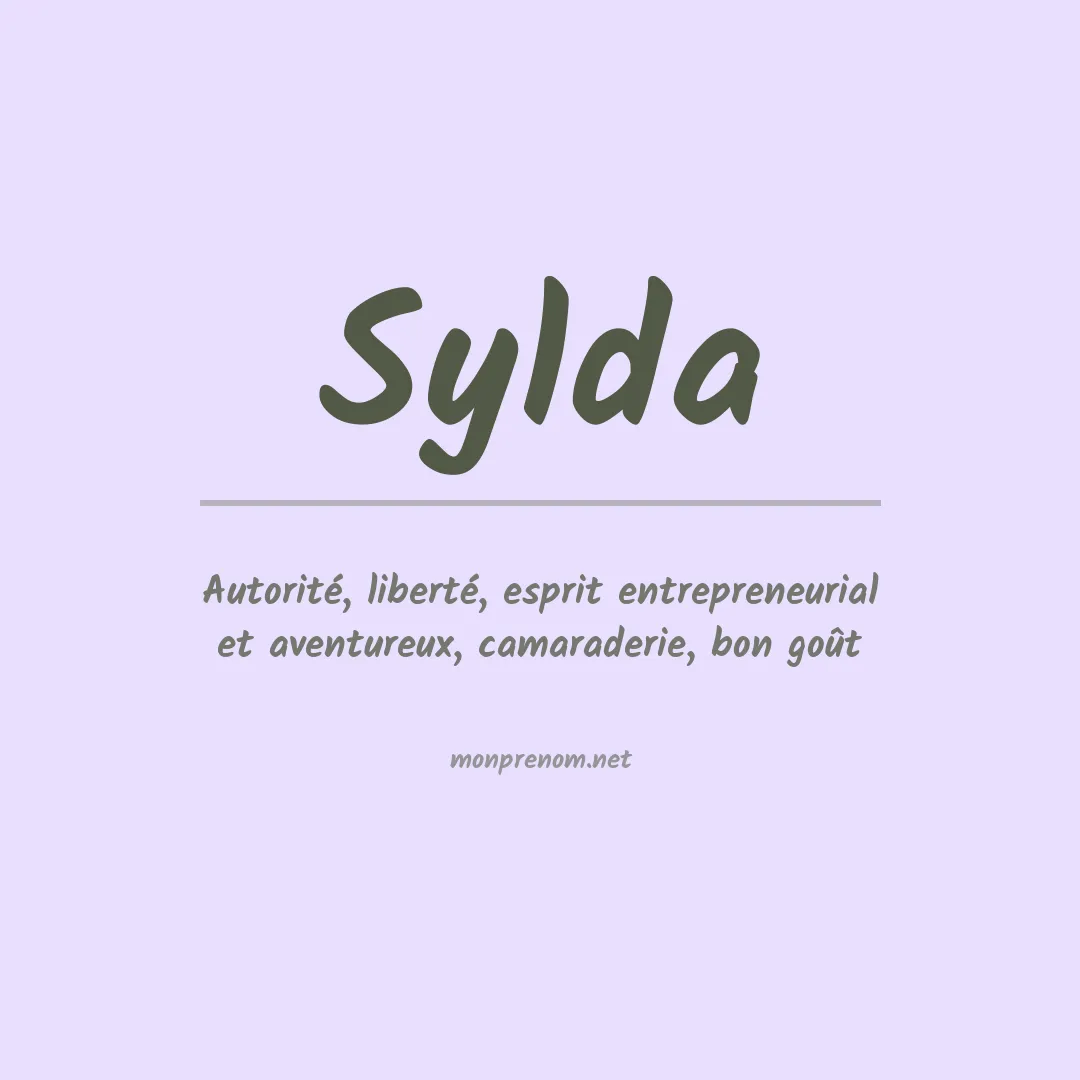 Signification du Prénom Sylda