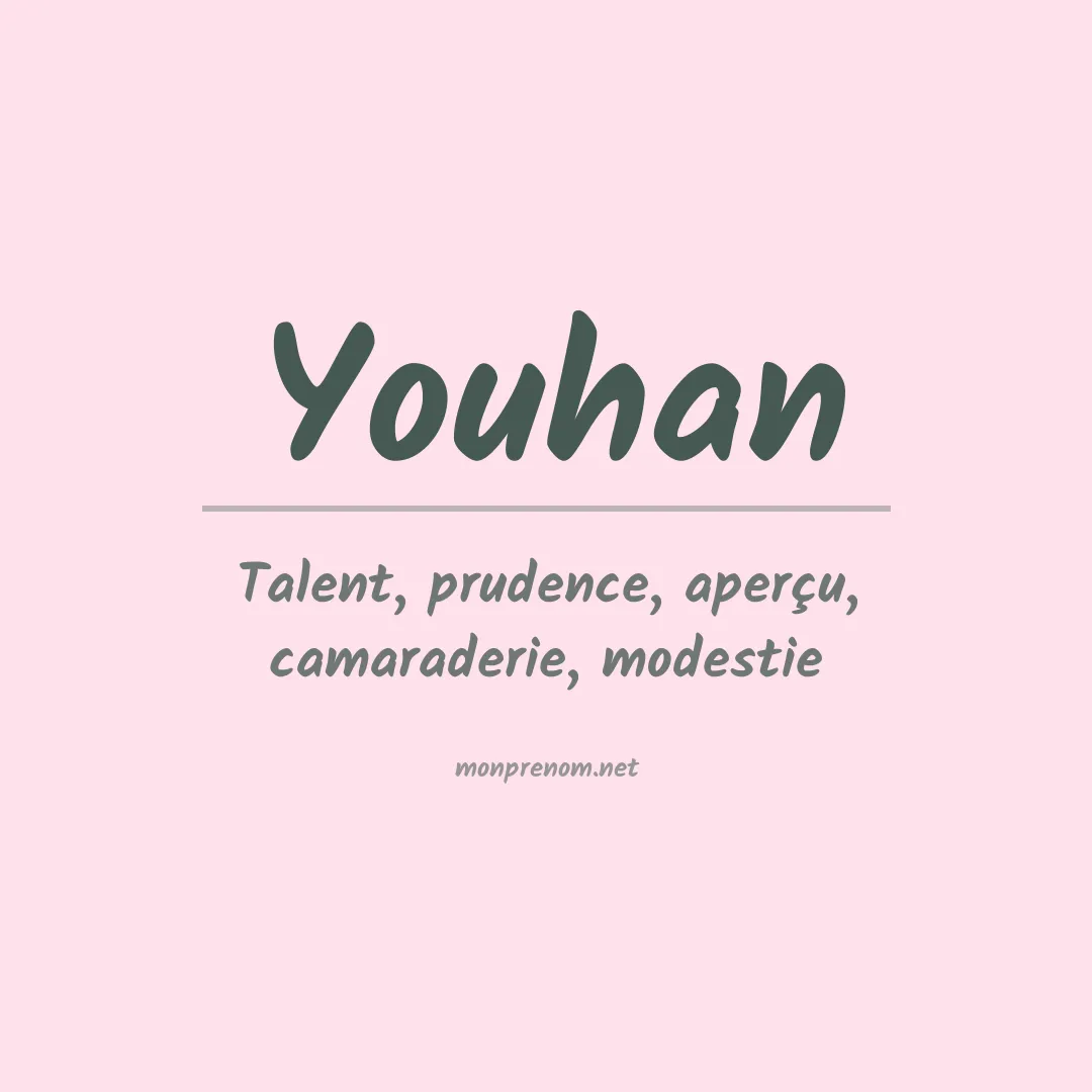 Signification du Prénom Youhan